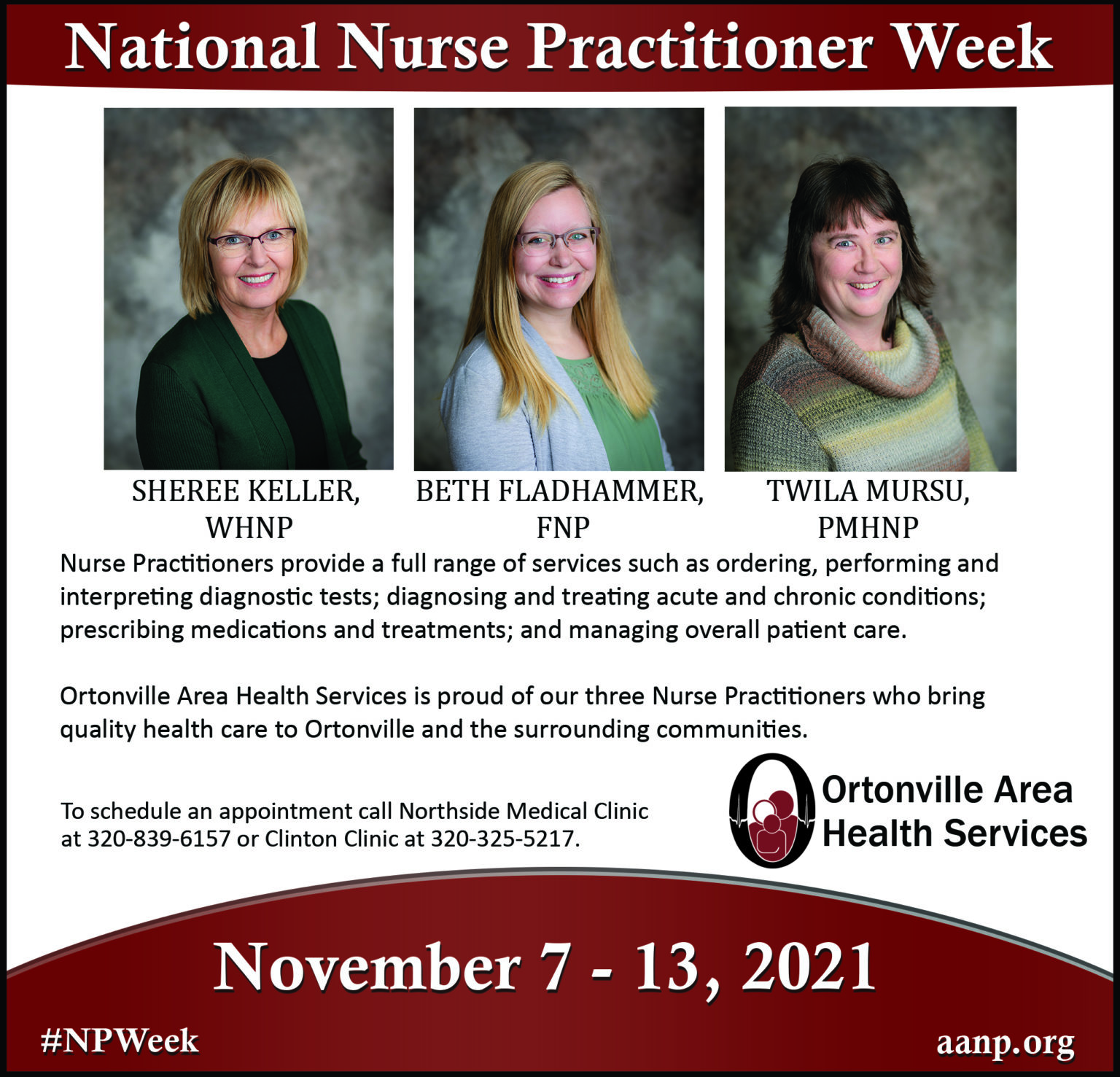 National Nurse Practitioner Week - Ortonville Area Health Services